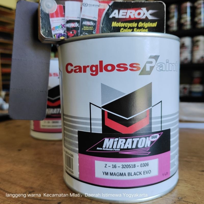 Jual Cat Cargloss Miraton 2518 Magma Black Evo / Hitam Doff Kemerahan ...