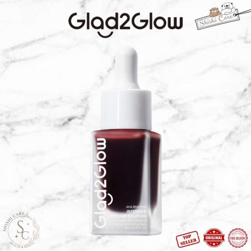 Jual Glad 2 Glow Serum - AHA BHA PHA Intensive Peeling Solution 15ml ...