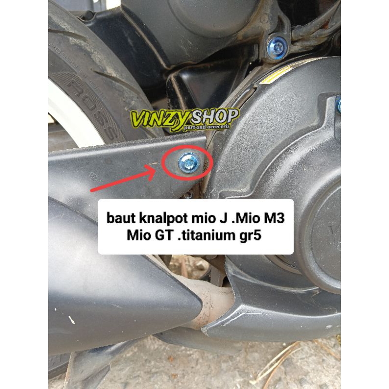 Jual baut titanium gr5 knalpot Mio GT Mio J Mio M3 Filano hrga 1pcs (1 ...