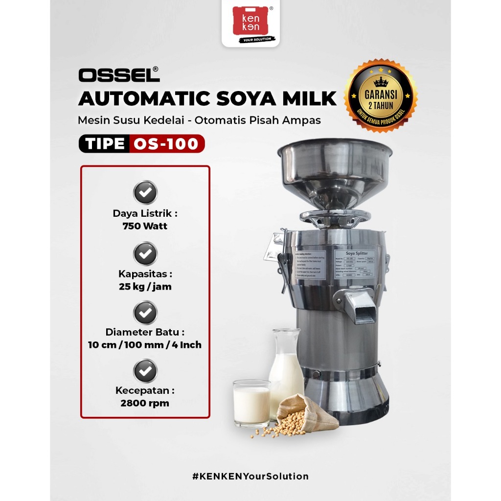 Jual OSSEL Mesin Peras Susu Kedelai Mesin Pembuat Susu Kedelai Peras ...