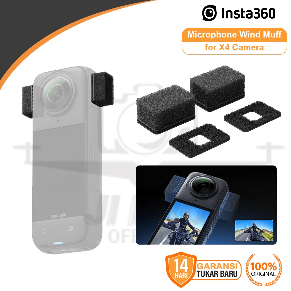 Jual Insta360 One X4 Microphone Wind Muff Set (6-Pack) Mic Wind Insta 360 X 4 Original | Shopee ...