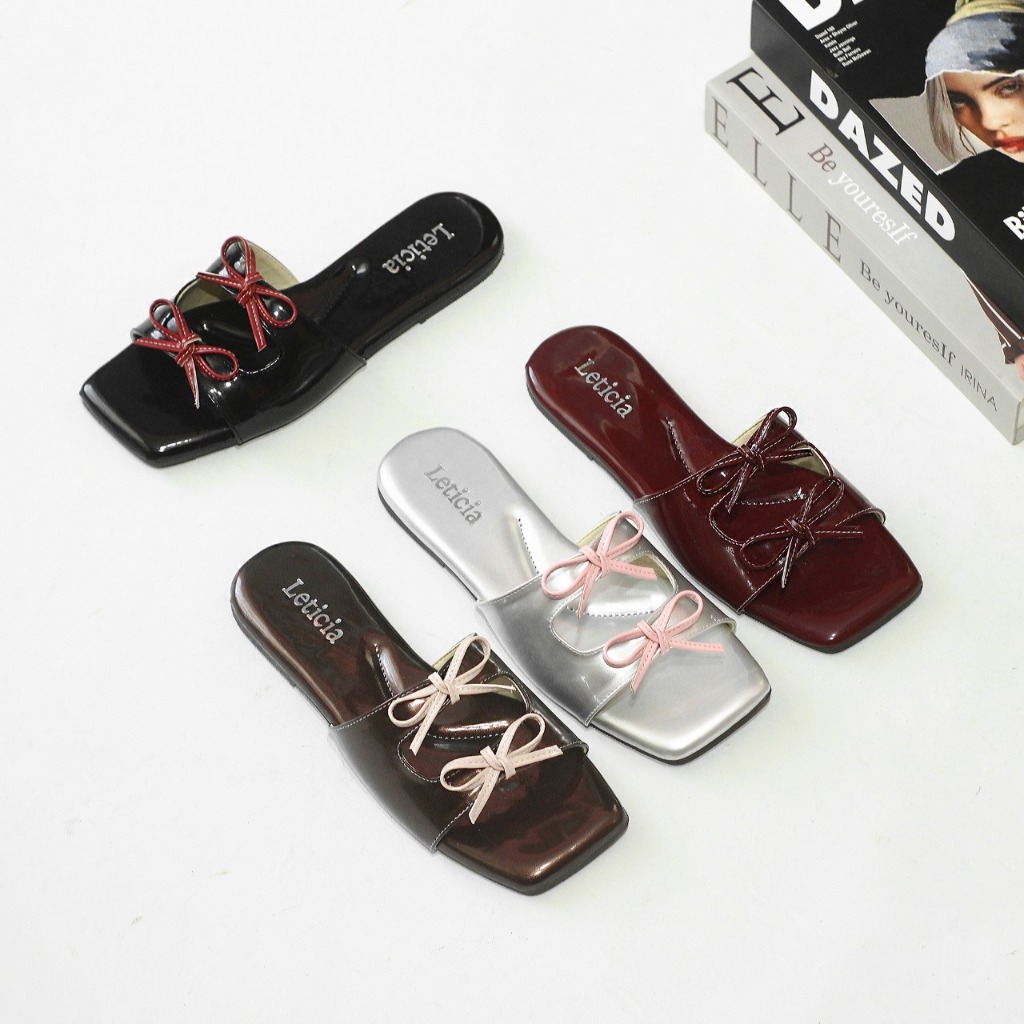 Jual LEONY Catheline Sandal Flat Wanita | sendal cewe terbaru | Shopee ...