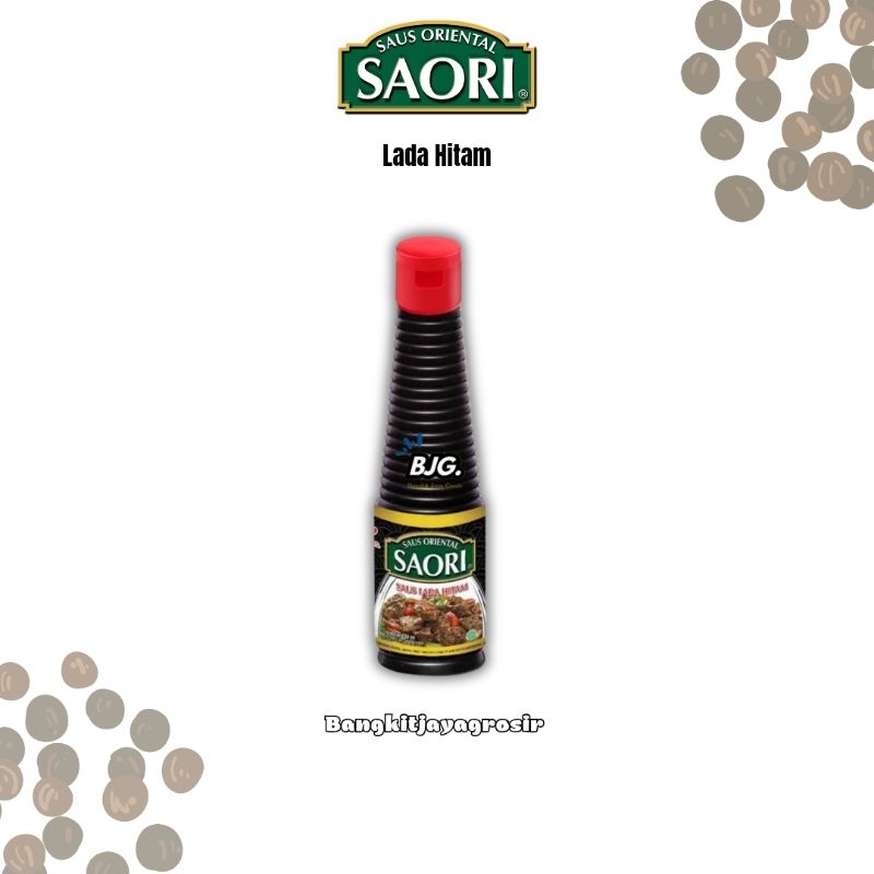 Jual SAORI SAUS LADA HITAM BOTOL 133ML Riject Kemasan/Tanpa label ...