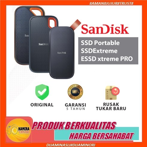 Jual SanDisk 4TB 2TB 1TB 500GB 480GB SSD Portable | Extreme | Extreme PRO - E30 1TB|520mb/s ...