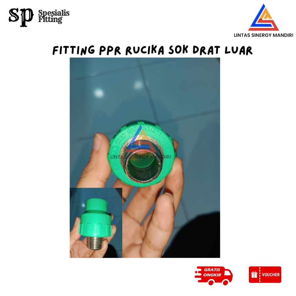 Jual SOK DRAT LUAR PPR 40MM (1-1/4") | Shopee Indonesia