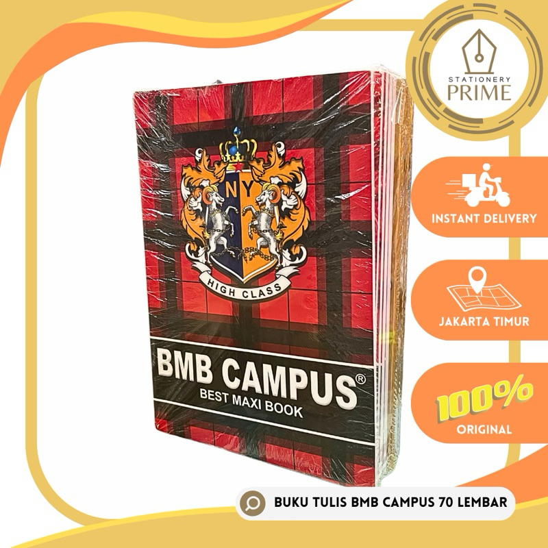 Jual Buku Tulis BMB / BMC Campus 70 Lembar ( 1 Pack isi 10 Buku ...