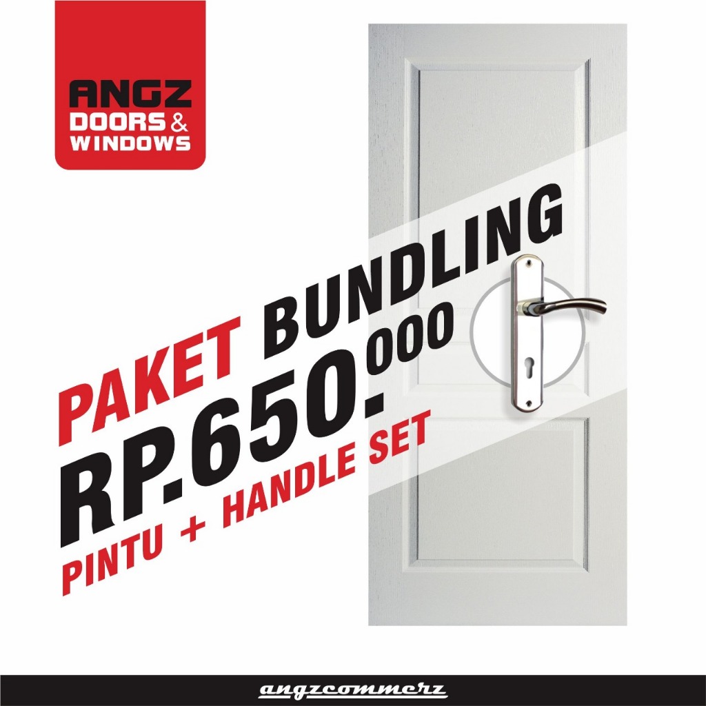 Jual PROMO Paket Bundling Pintu Dan Handle Set Pintu Rumah Indoor ...