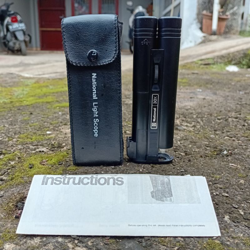Jual Vintage Pocket Microscope National FF-393 Light Scope 30x Zoom ...