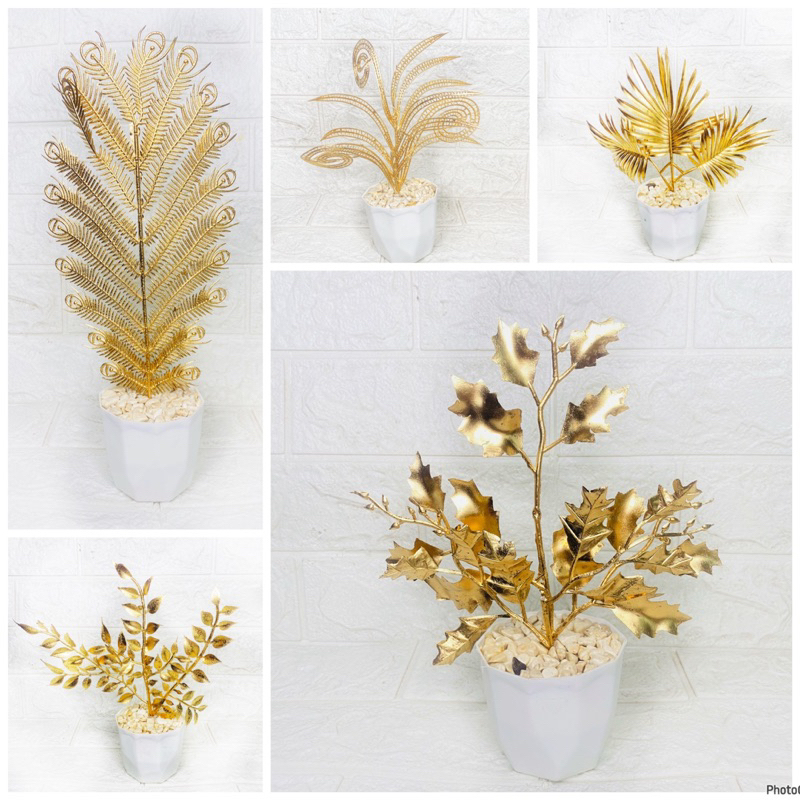 Jual BUNGA HIAS GOLD ARTIFICIAL MURAH // BUNGA HIAS ARTIFICIAL // BUNGA ...