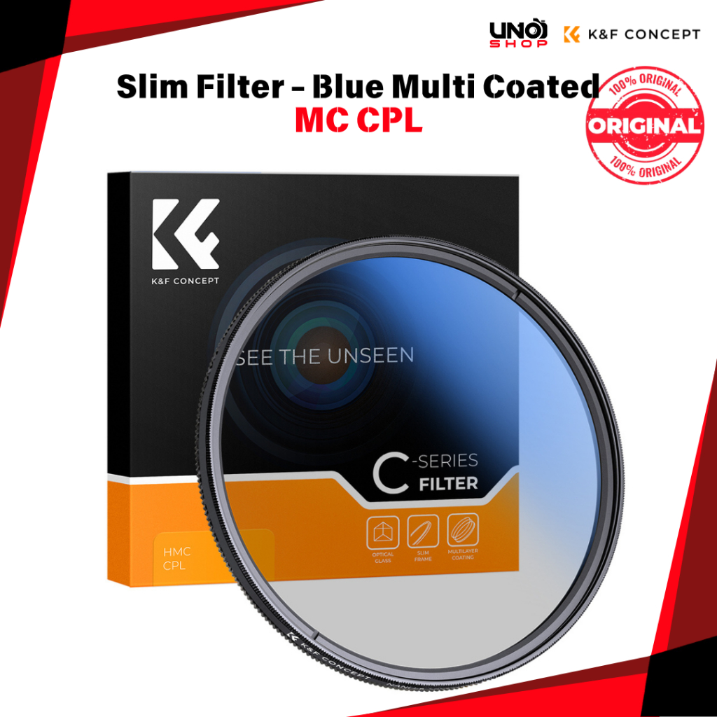 Jual K&F Concept MC CPL Filter Lensa Blue Coating KNF Multi Coated ...