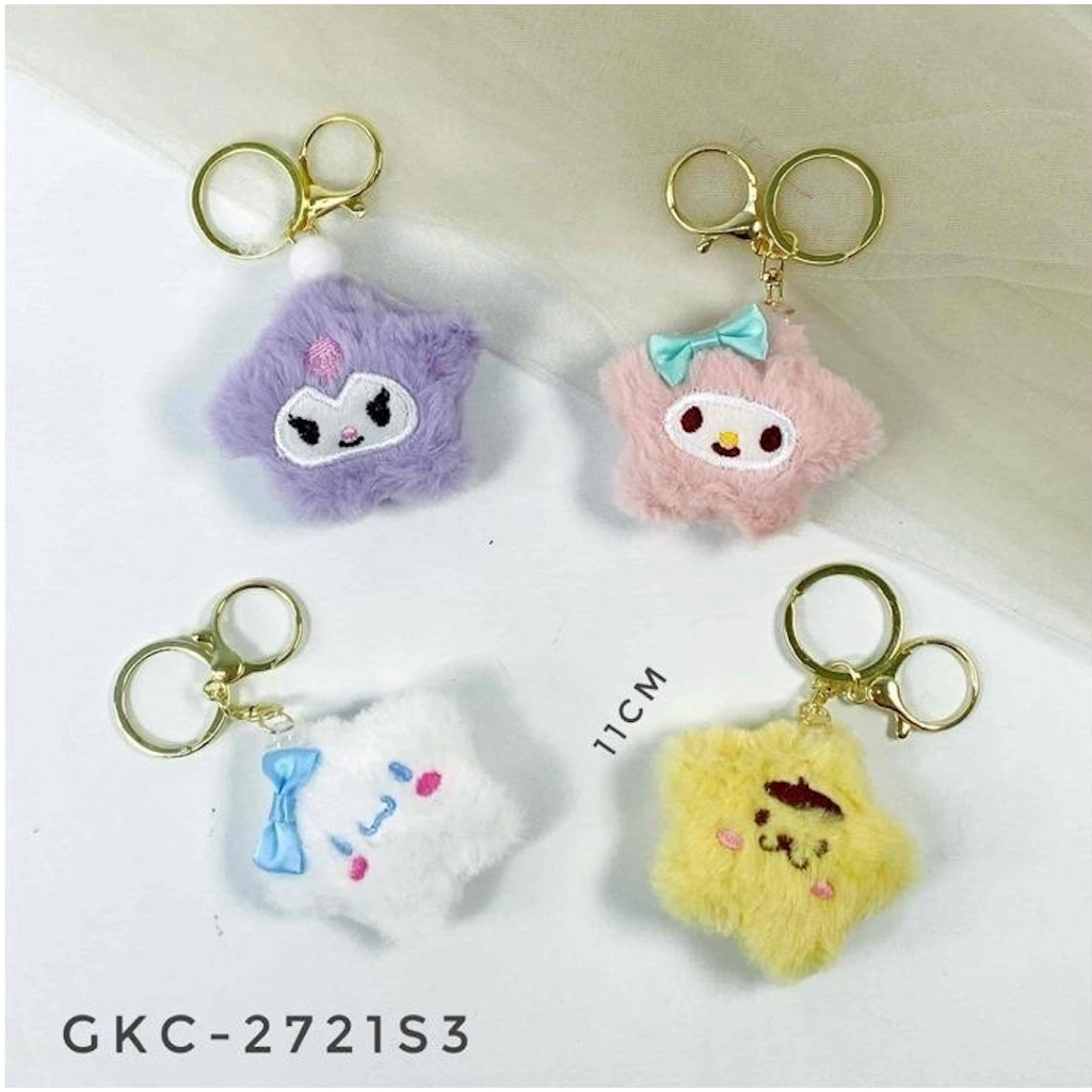 Jual gantungan kunci boneka sanrio pita kotak kotak sapit lolita cute ...