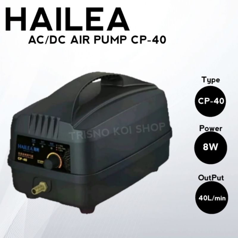 Jual AERATOR AC DC HAILEA CP 40 ACDC KOLAM KOI & AQUARIUM | Shopee ...