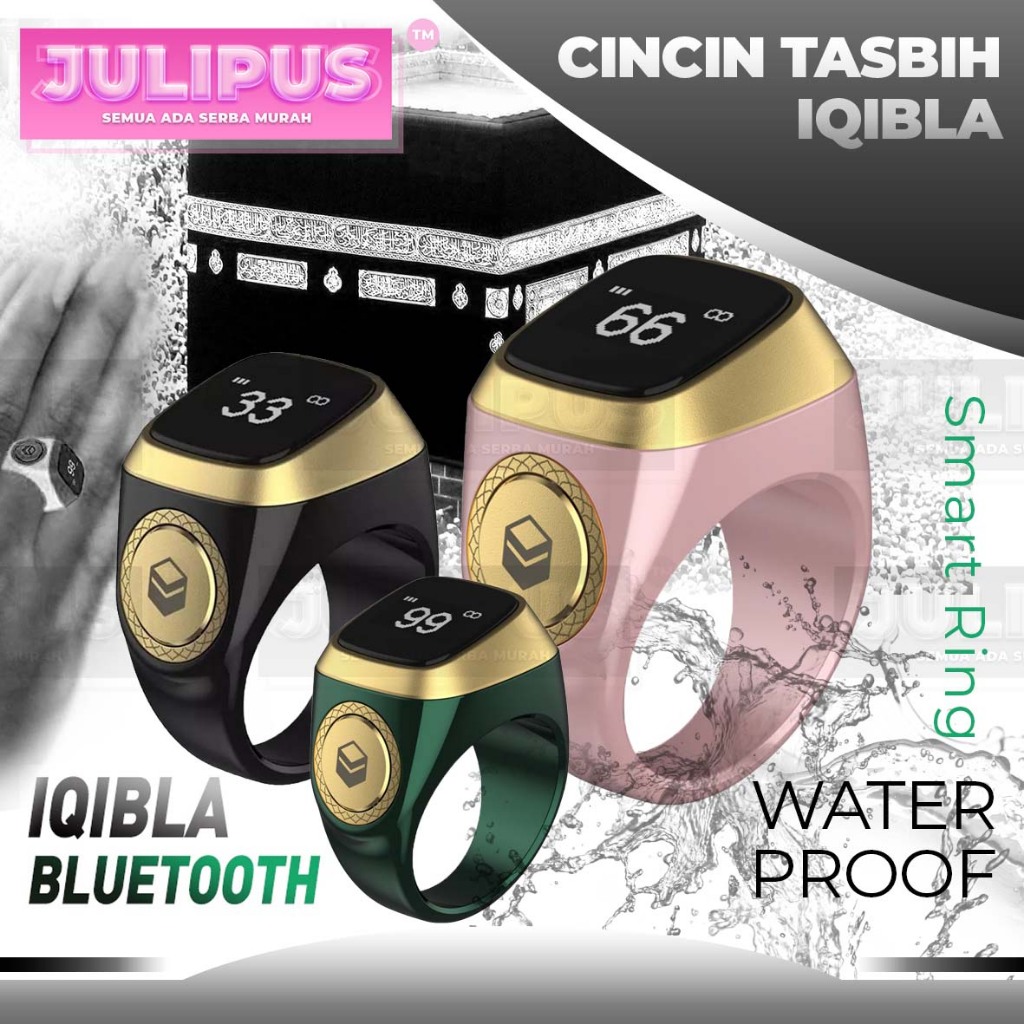 Jual Cincin Tasbih Digital Smart Tasbih Ring Zikr Lite Tasbeeh Counter ...