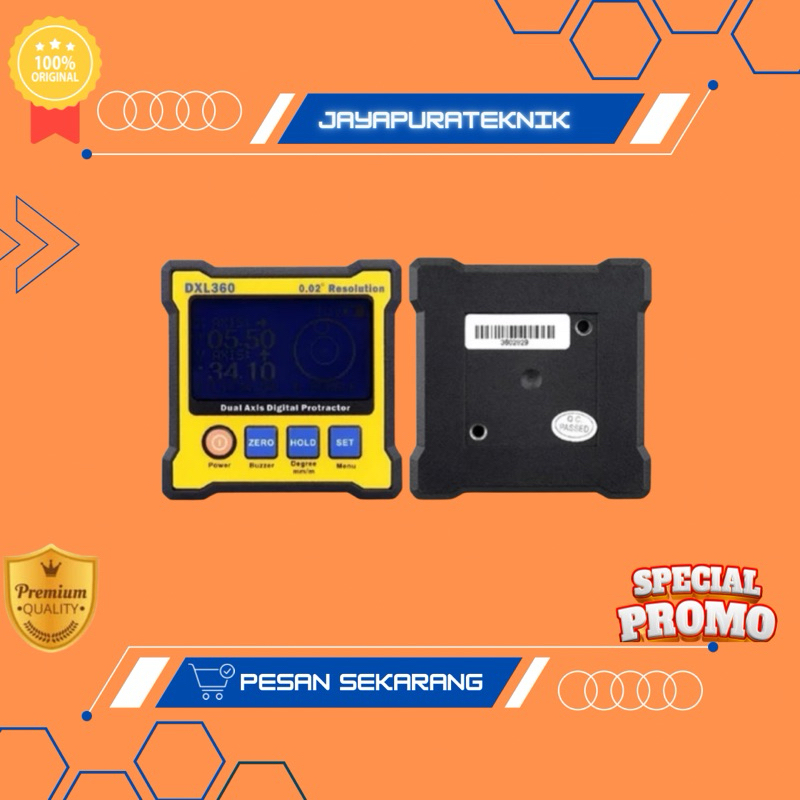 Jual Inclinometer DXL-360 Protractor Digital Angle Level Axis Sudut ...