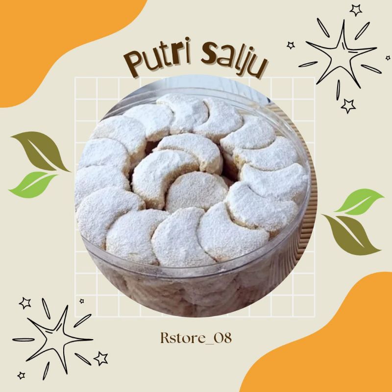 Jual KUE KERING PUTRI SALJU PREMIUM 500gram/Toples - snack food makanan ...