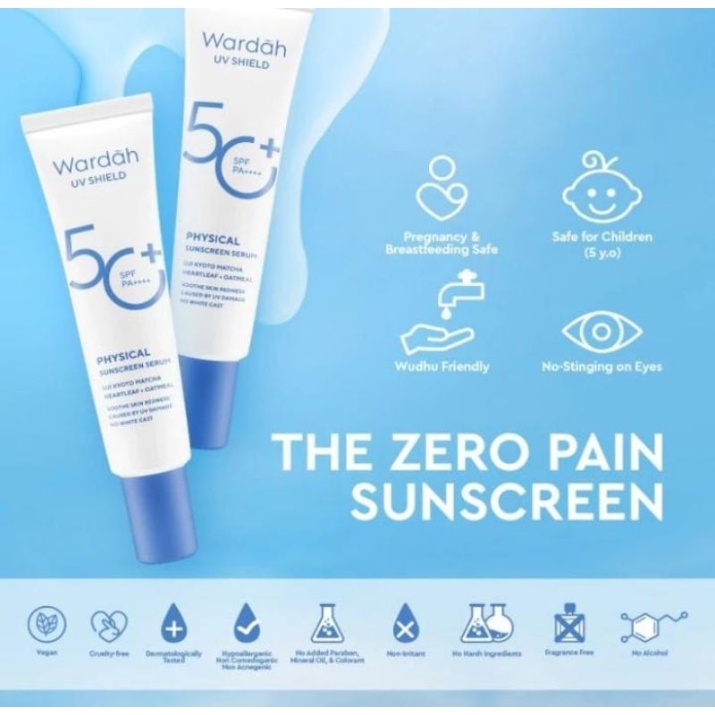 Jual Wardah UV Shield Physical Sunscreen Spf 50 PA+++ | Shopee Indonesia