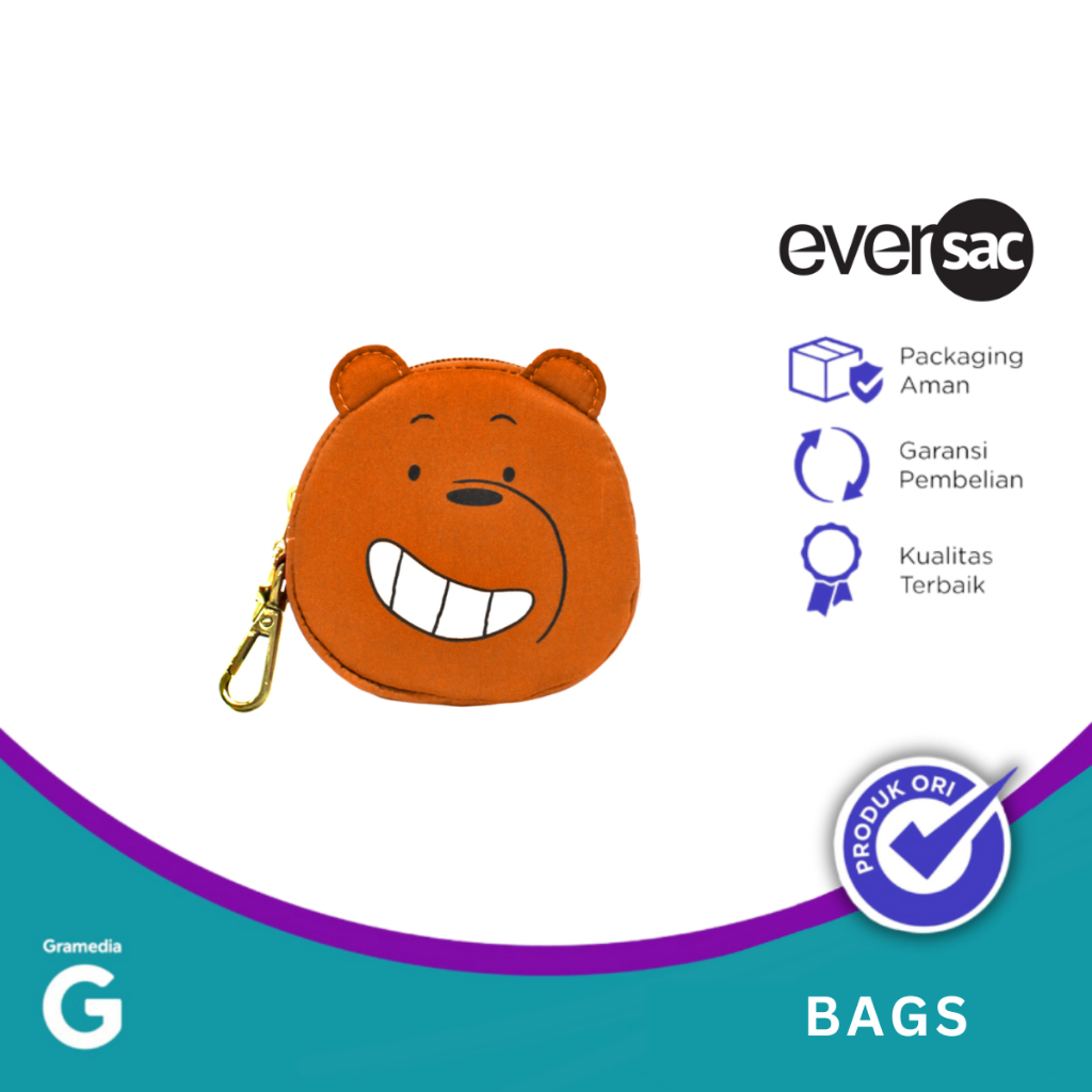 Jual Eversac Round Pouch Wbb Grizzly | Shopee Indonesia