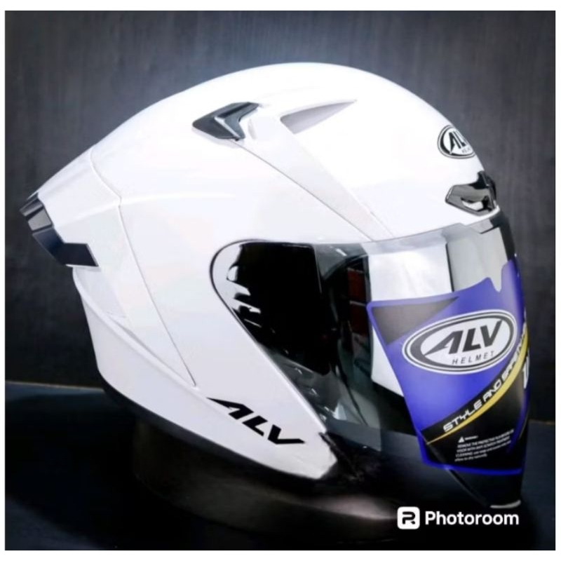 Jual HELM ALV ULTRON V2 PREMIUM/SOLID/HALF FACE/SINGGEL VISOR SNI ...