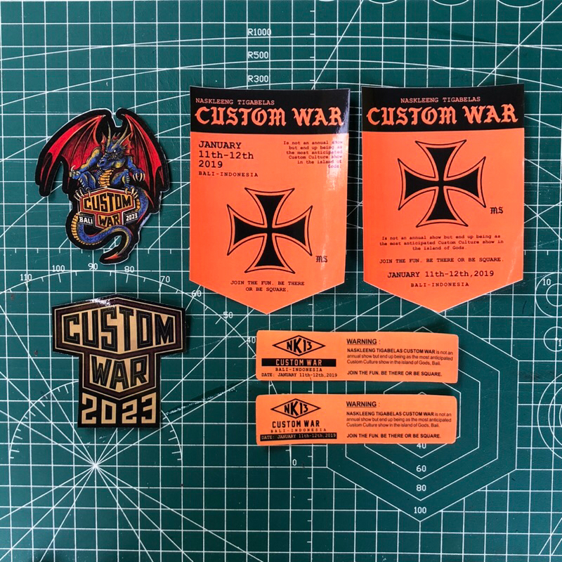 Jual Stickerpack Custom War 2019/2023 Motorcycle Kalcer | Chopper ...