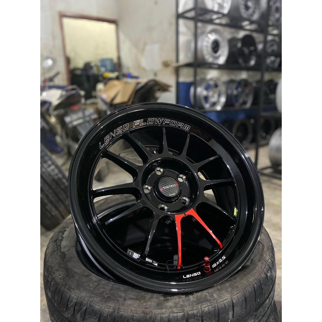 Jual Velg Mobil Lenso Venom 5 Ring 18 Original Thailand Glossy Black Lebar 8,5 Bestfor Innova ...