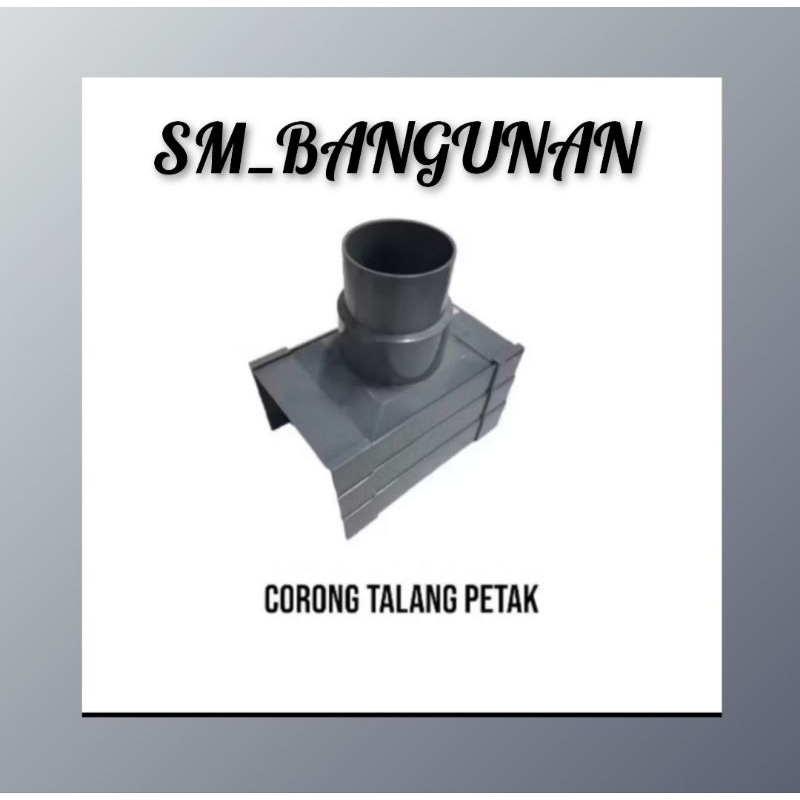 Jual CORONG TALANG KOTAK / CORONG BUANGAN TALANG AIR KOTAK ABU / CORONG ...