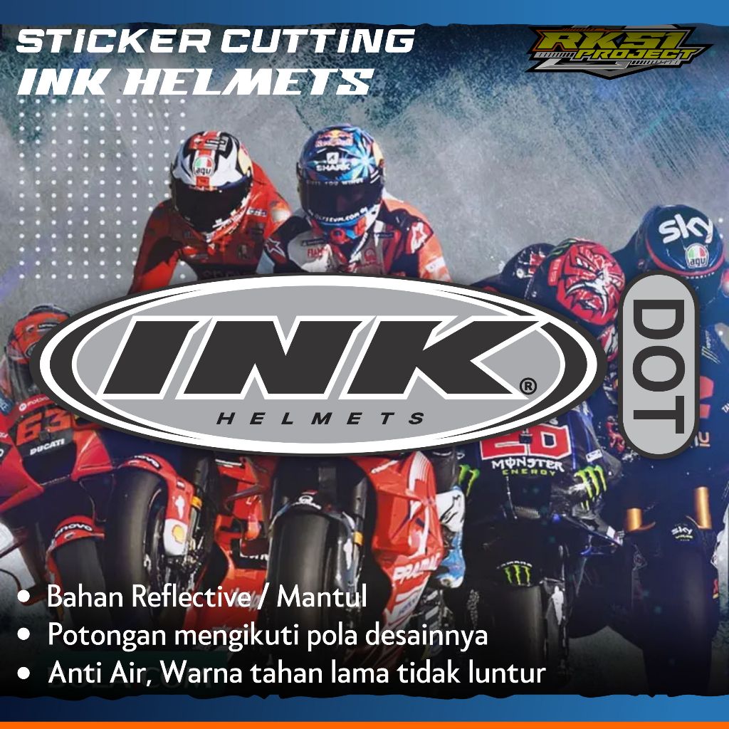 Jual Sticker Helm INK 1set | Shopee Indonesia