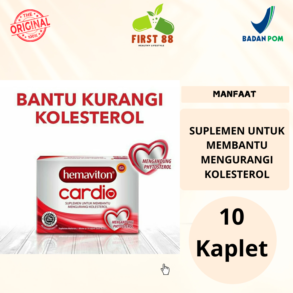 Jual HEMAVITON CARDIO 10 TABLET - SUPPLEMEN PENURUN KOLESTEROL | Shopee ...