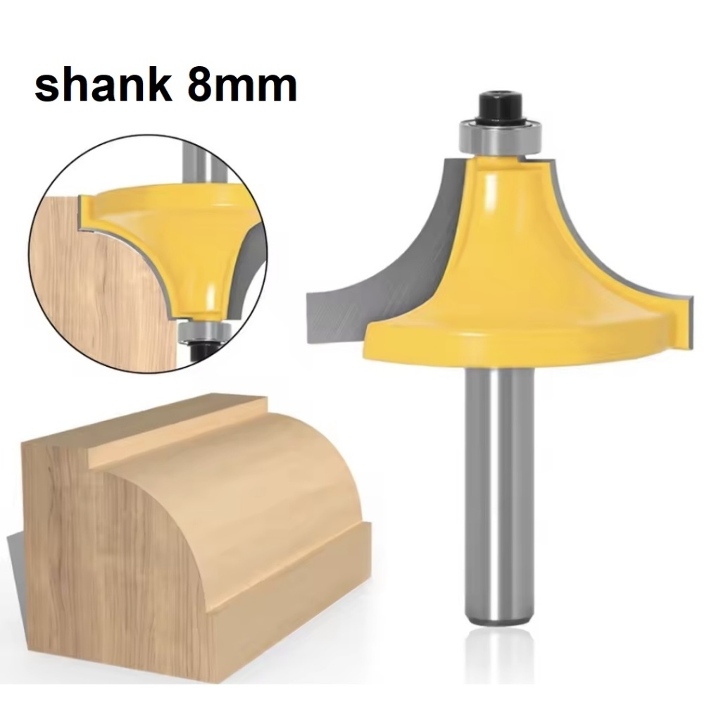 Jual Mata Profil Router Bit Radius Round Over Sudut kayu Edging shank ...