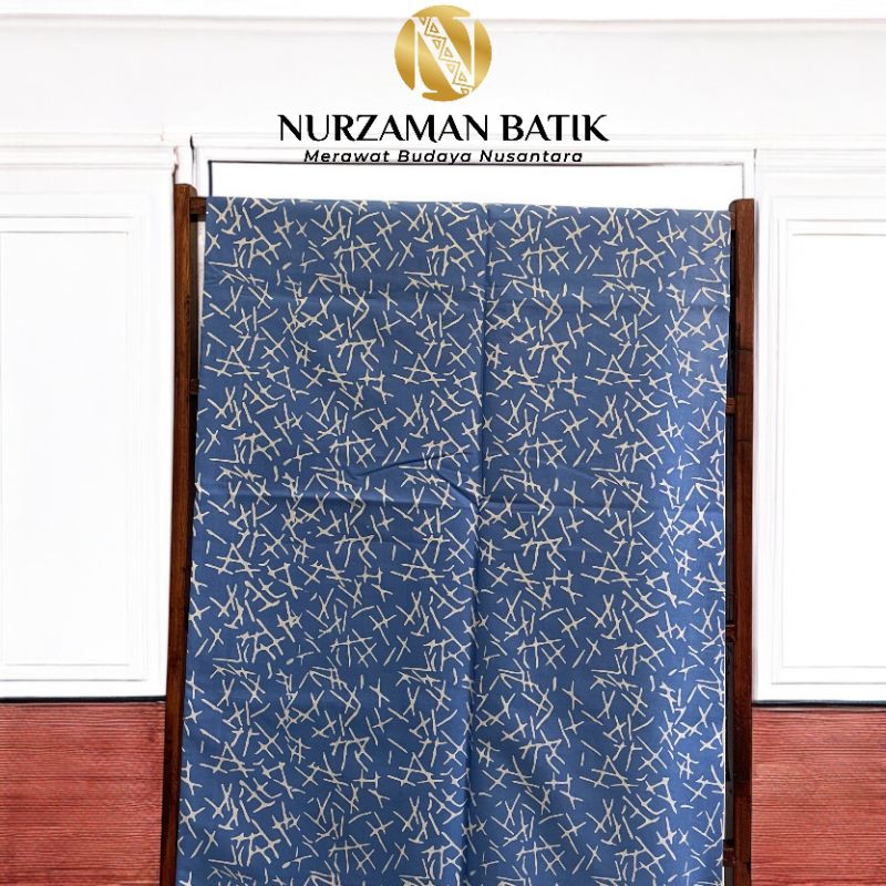 Jual Kain Batik Modern Blue Ice Series | Nurzaman Batik | Shopee Indonesia