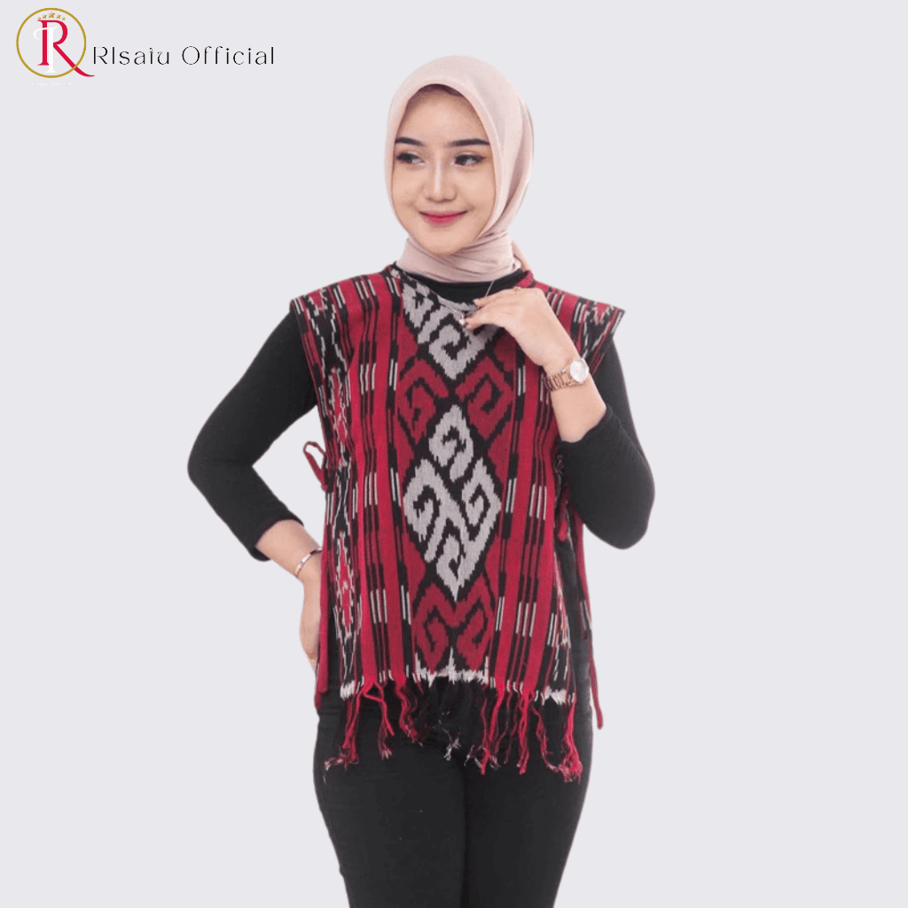 Jual Risatu - Vest Rompi Batik Tenun Wanita Pria Dewasa Etnik ...