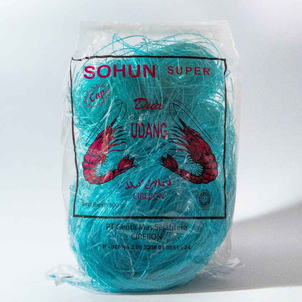 Jual Sohun Dua Udang 300 gram | Sohun BIRU Khas Cirebon | Shopee Indonesia