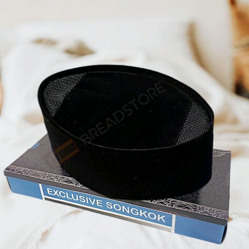 Jual PROMO MURAH!! Peci Songkok Kopiah Hitam Polos AC tinggi 9cm Bahan Beludru MURAH anak dan ...