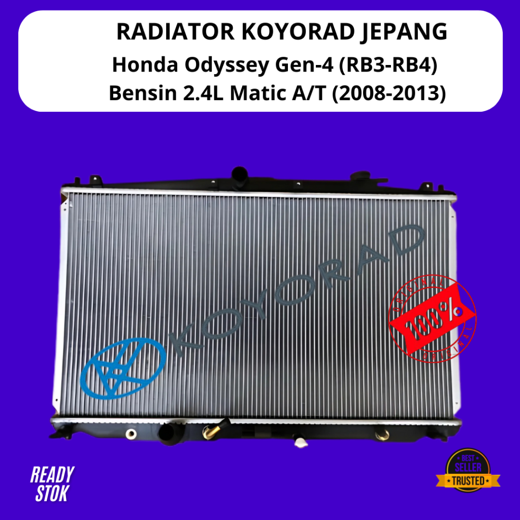 Jual Radiator Koyorad Jepang Original - Honda Odyssey RB3/RB4 2.400cc Matic (2008-2013) | Shopee ...
