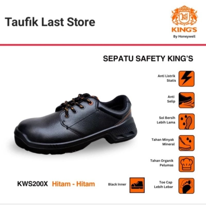 Jual Sepatu Safety KINGS KWS 200 X Kings By Honeywell | Shopee Indonesia