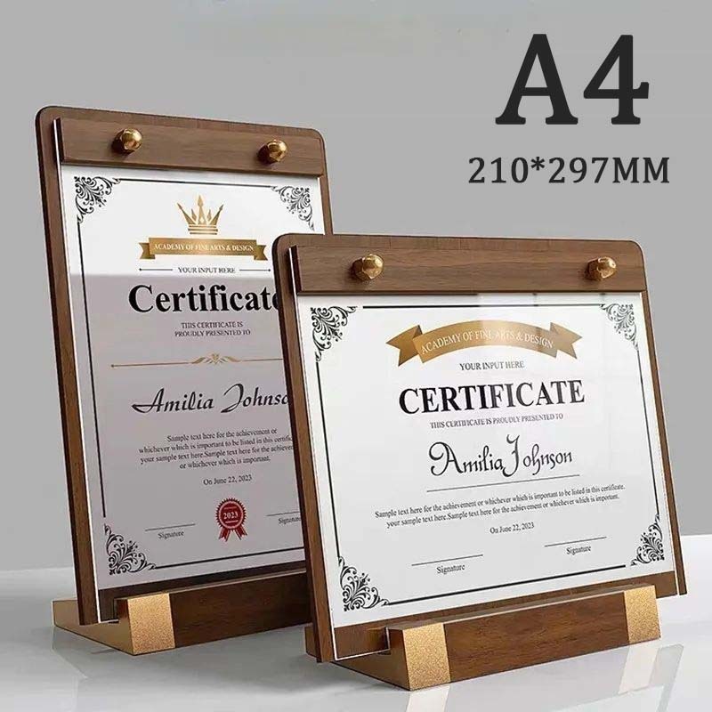 Jual Stand Menu Kayu A4 Menu Holder Kayu Premium Tempat Menu Holder ...