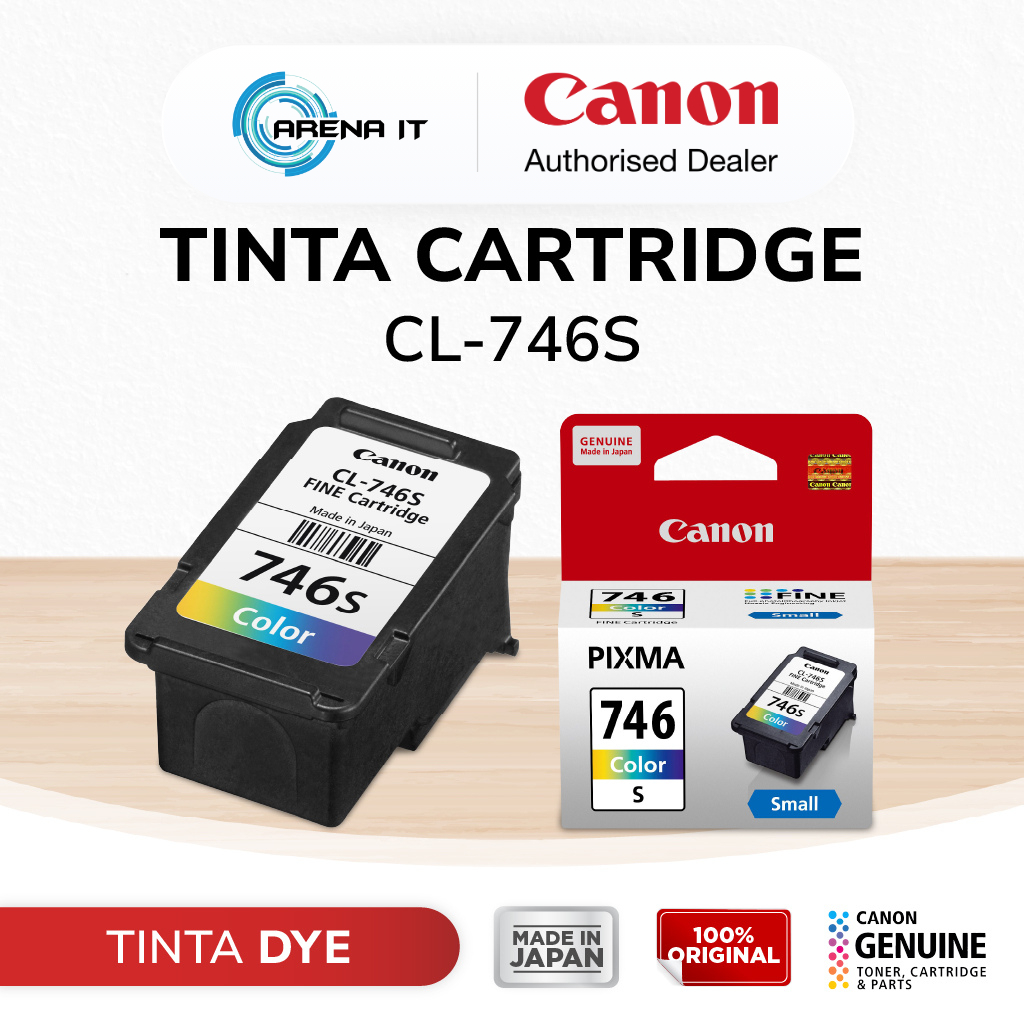 Jual Tinta Original Canon 746 Small Color CL746s - Tinta Canon MG2570s ...