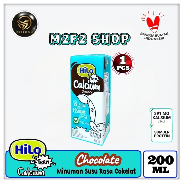 Jual HiLo Teen Calcium Chocolate Milk | Susu Kalsium Rasa Cokelat Kotak UHT - 200 ml (Kemasan ...