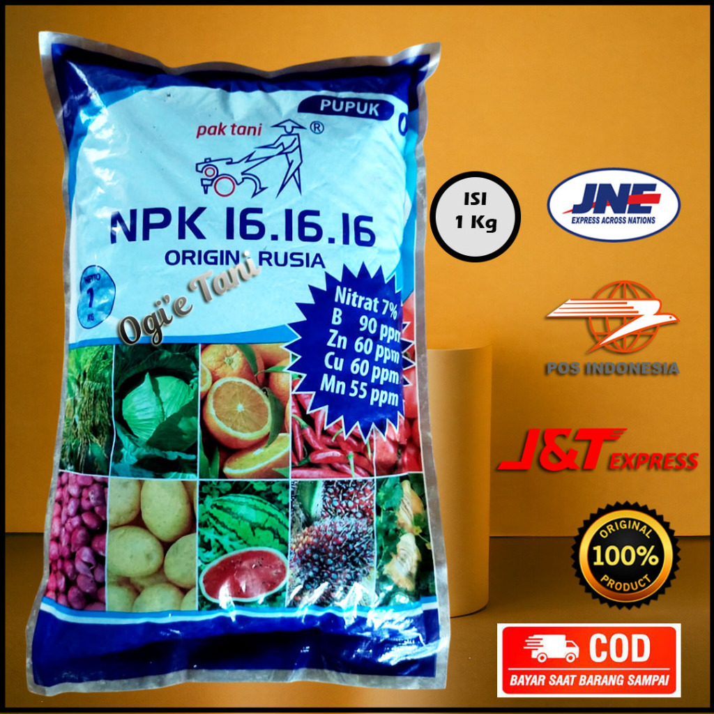 Jual Pupuk NPK PAK TANI 16-16-16, Isi 1 Kg/Bungkus | Shopee Indonesia