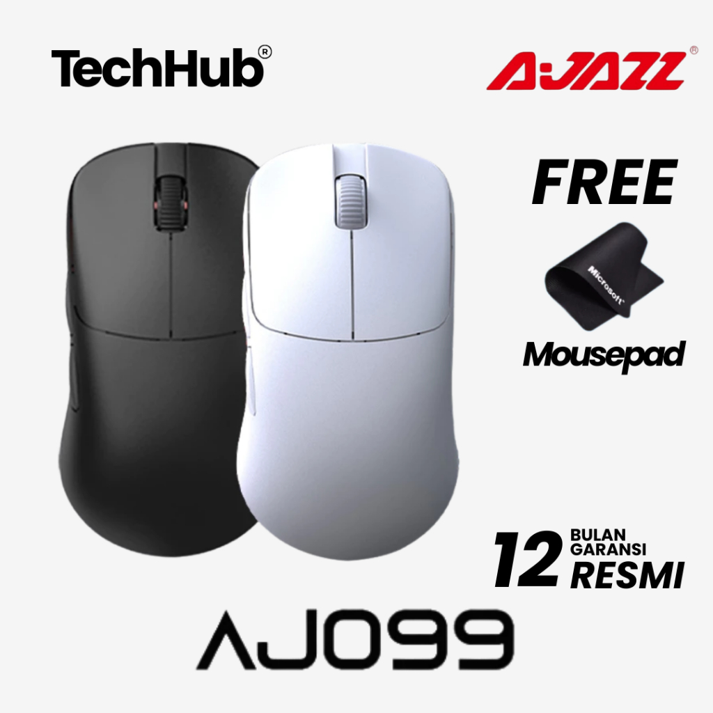 Jual Ajazz AJ099 / AJ-099 Ultra Lightweight Dual Mode Gaming Mouse PAW3311 up to 12000DPI ...
