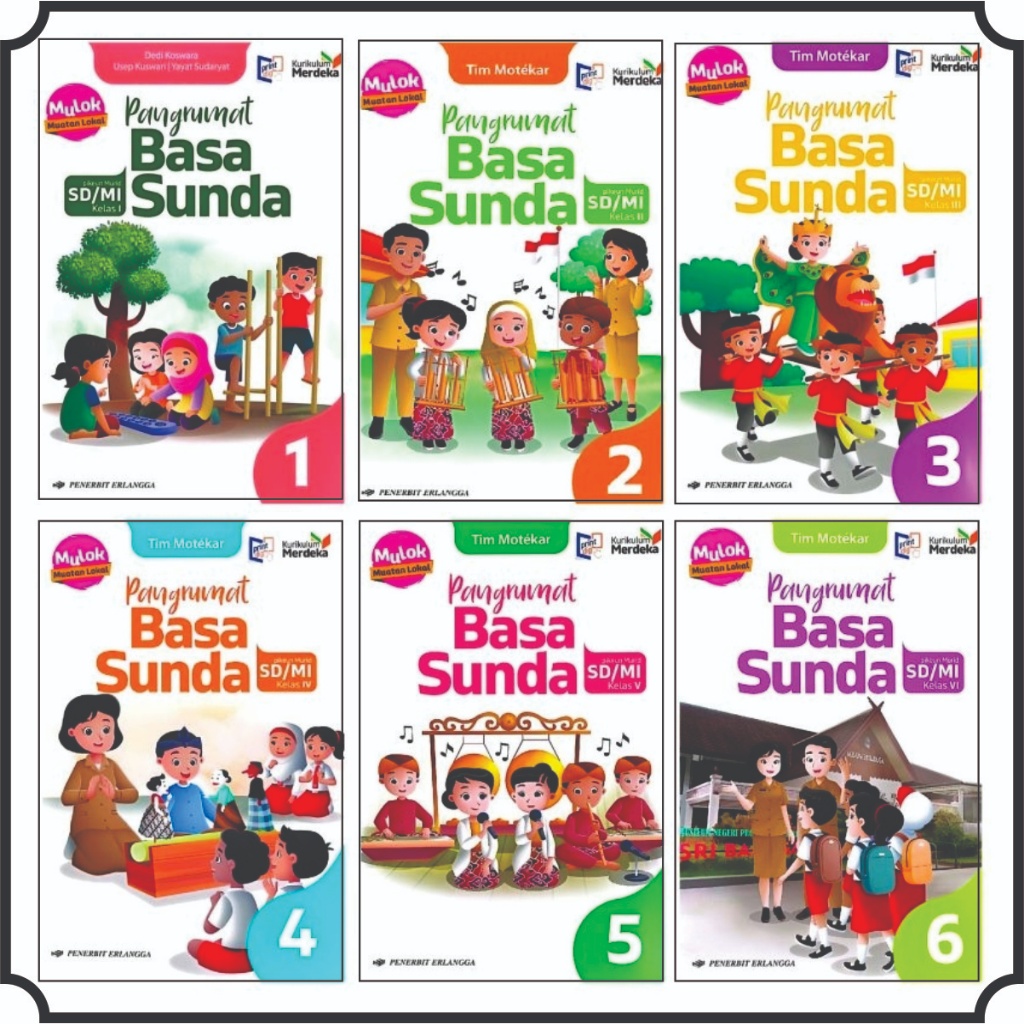 Jual Buku Pangrumat Basa Sunda Kelas 1 2 3 4 5 6 SD/MI Erlangga Kurikulum Merdeka Original MULOK ...