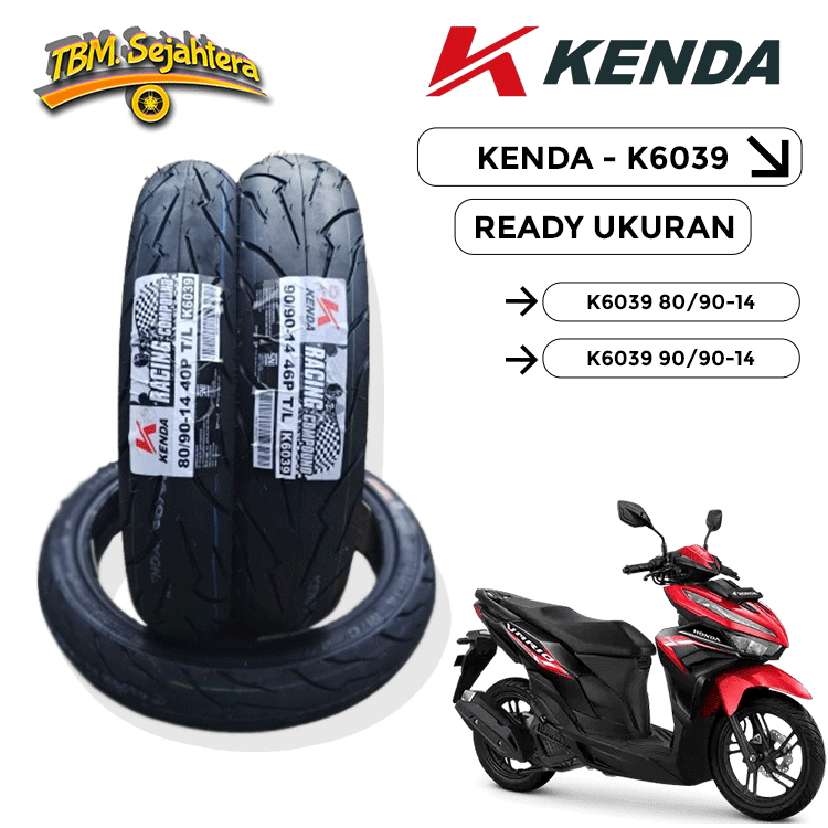 Jual Ban Motor Ring 14 Kenda K6039 80/90 90/90 Racing Compound / Soft ...