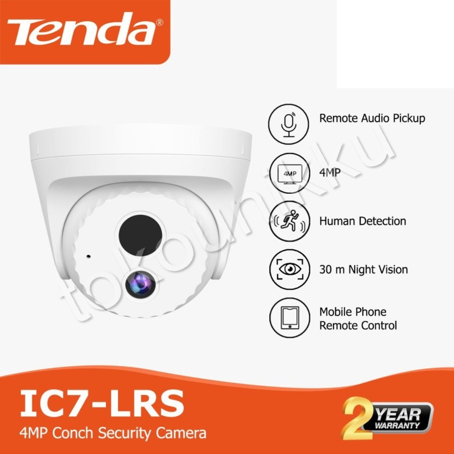 Jual Camera IP Cam Ip Camera Wifi CAMERA CCTV TENDA IC7-LRS-4 4MP CONCH ...