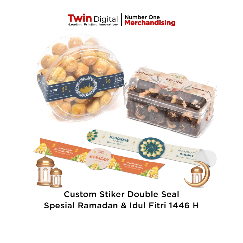 Jual Twindigital Cetak Sticker Double Seal / Label Toples Kue / Stiker ...
