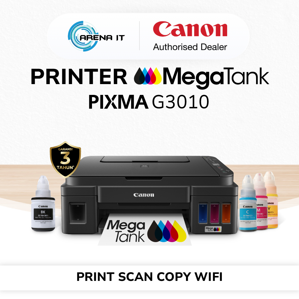 Jual Printer Ink Tank CANON PIXMA G3010 - Print Scan Copy Wifi ...