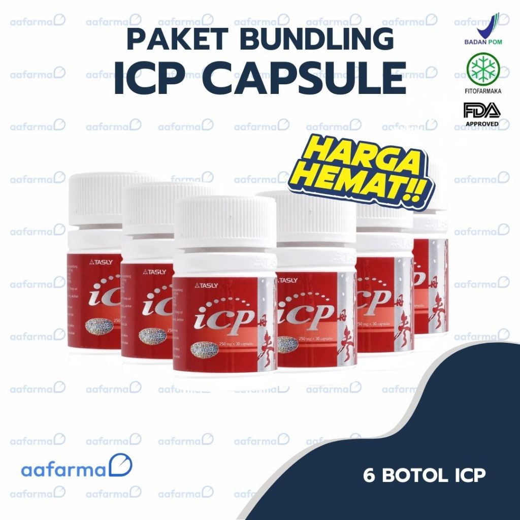 Jual TASLY ICP Capsule Paket Hemat (6 Botol) | Shopee Indonesia