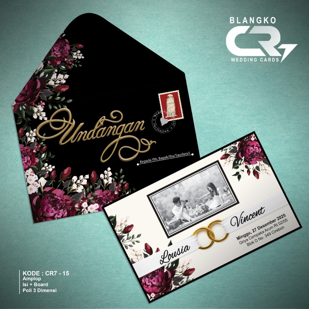 Jual CR7 15 (Amplop + Isi) | Blangko Undangan | Undangan Murah | FLASH SALE | isi 100 pcs ...