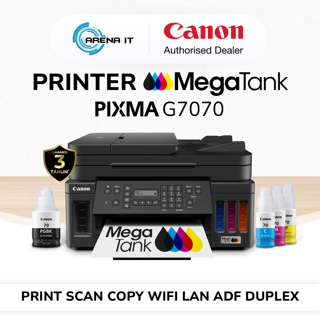 Jual Printer Ink Tank CANON PIXMA G7070 - Print Scan Copy Wifi ADF LAN ...