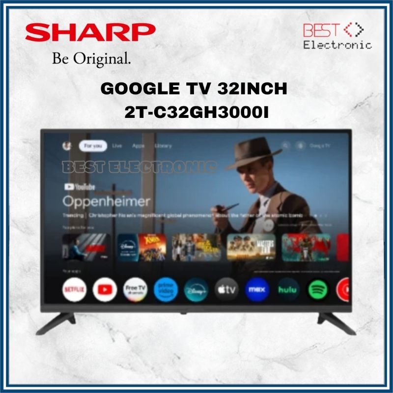 Jual SHARP LED TV 32 INCH GOOGLE TV 2T-C32GH3000I / 2T C32GH3000I / 32GH3000I TV DIGITAL ...