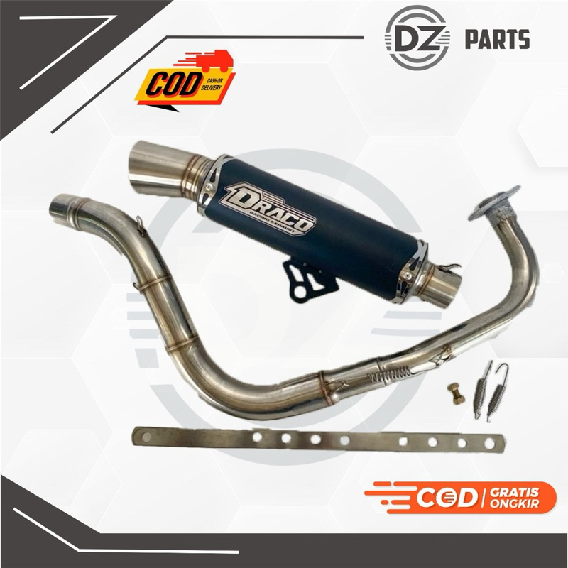 Jual Knalpot Samlong Black Coating (DRACO) 38mm BEAT NMAX AEROX VARIO MIO SCOOPY DLL | Shopee ...