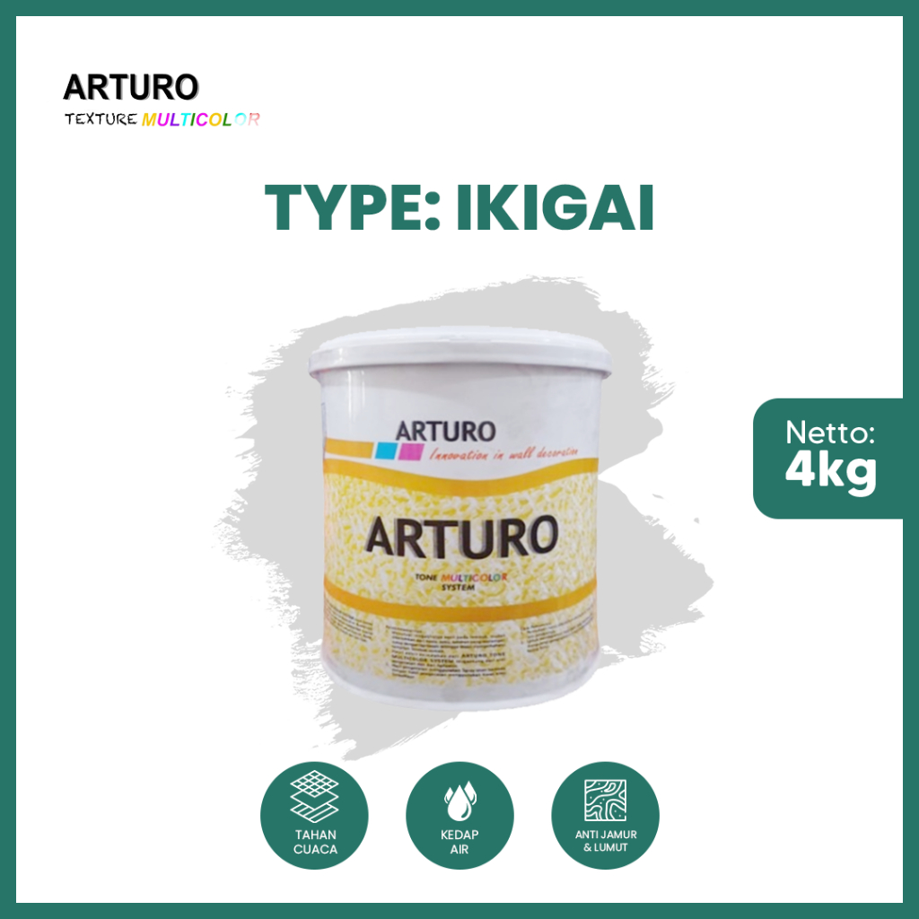Jual ARTURO Cat Texture Type IKIGAI 4KG (GLN) – Cat Dinding Premium ...